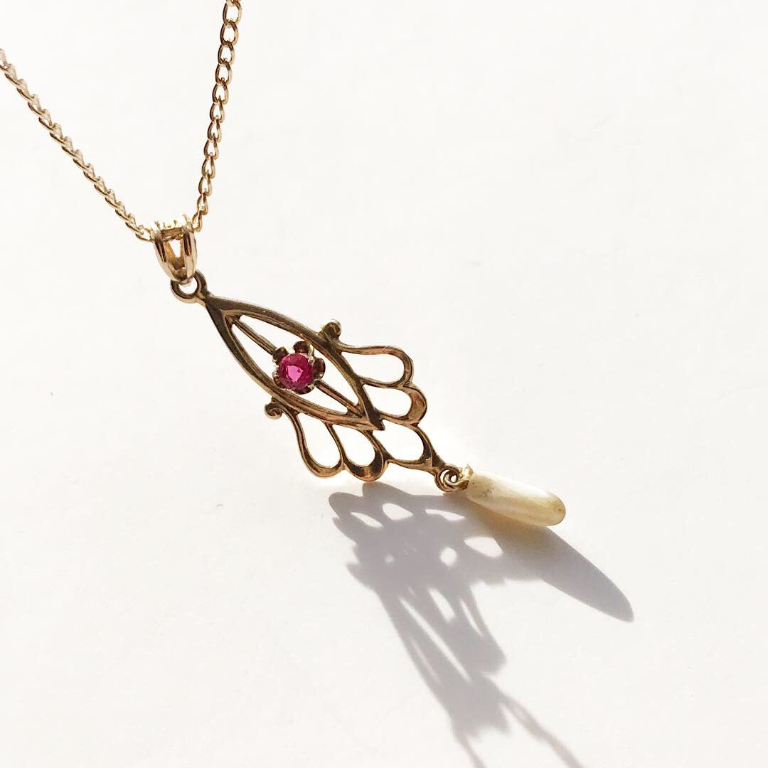 Edwardian Lavalier Necklace – Stacey Fay Designs