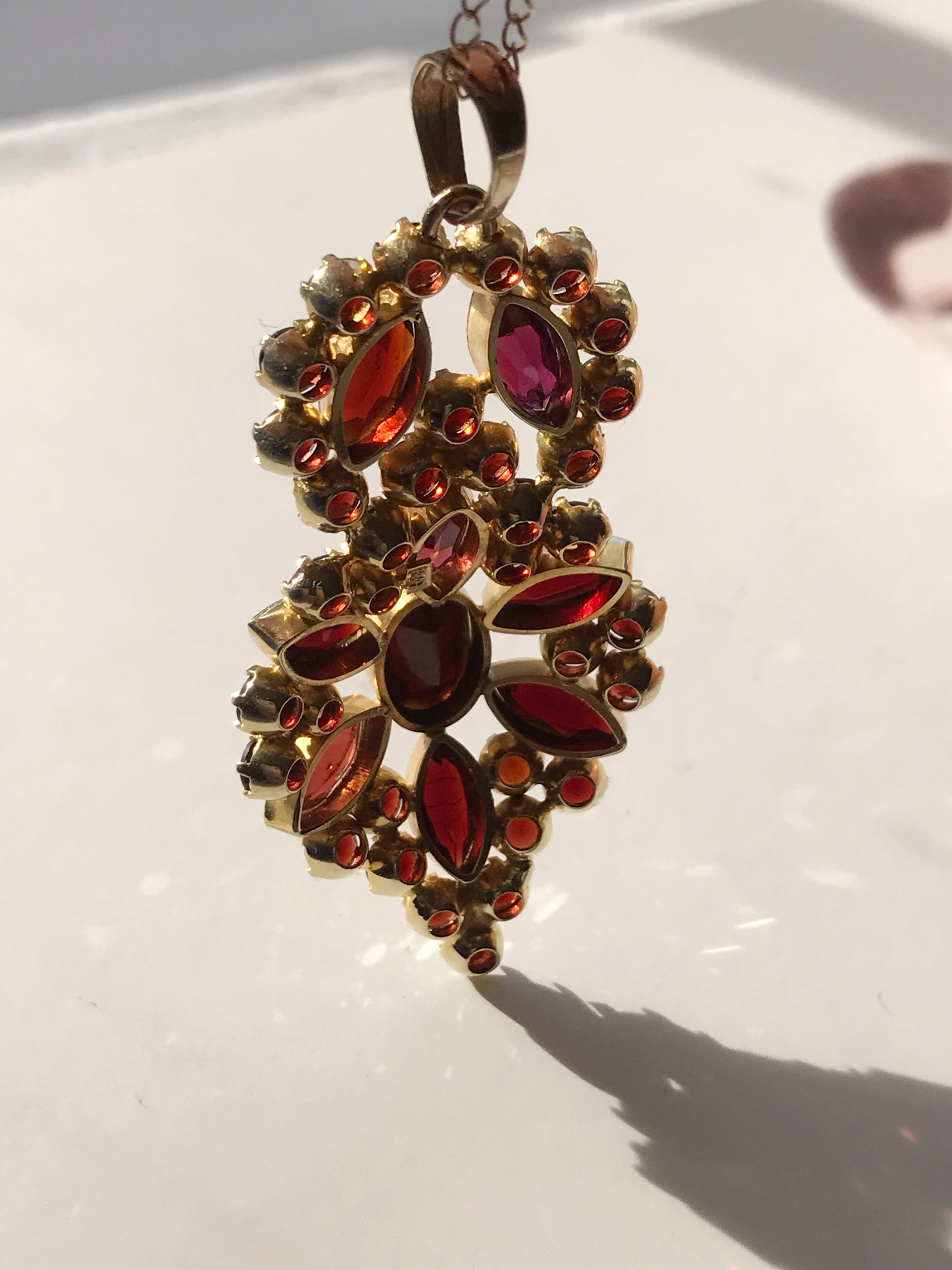 Vintage Garnet Lavalier Necklace – Stacey Fay Designs