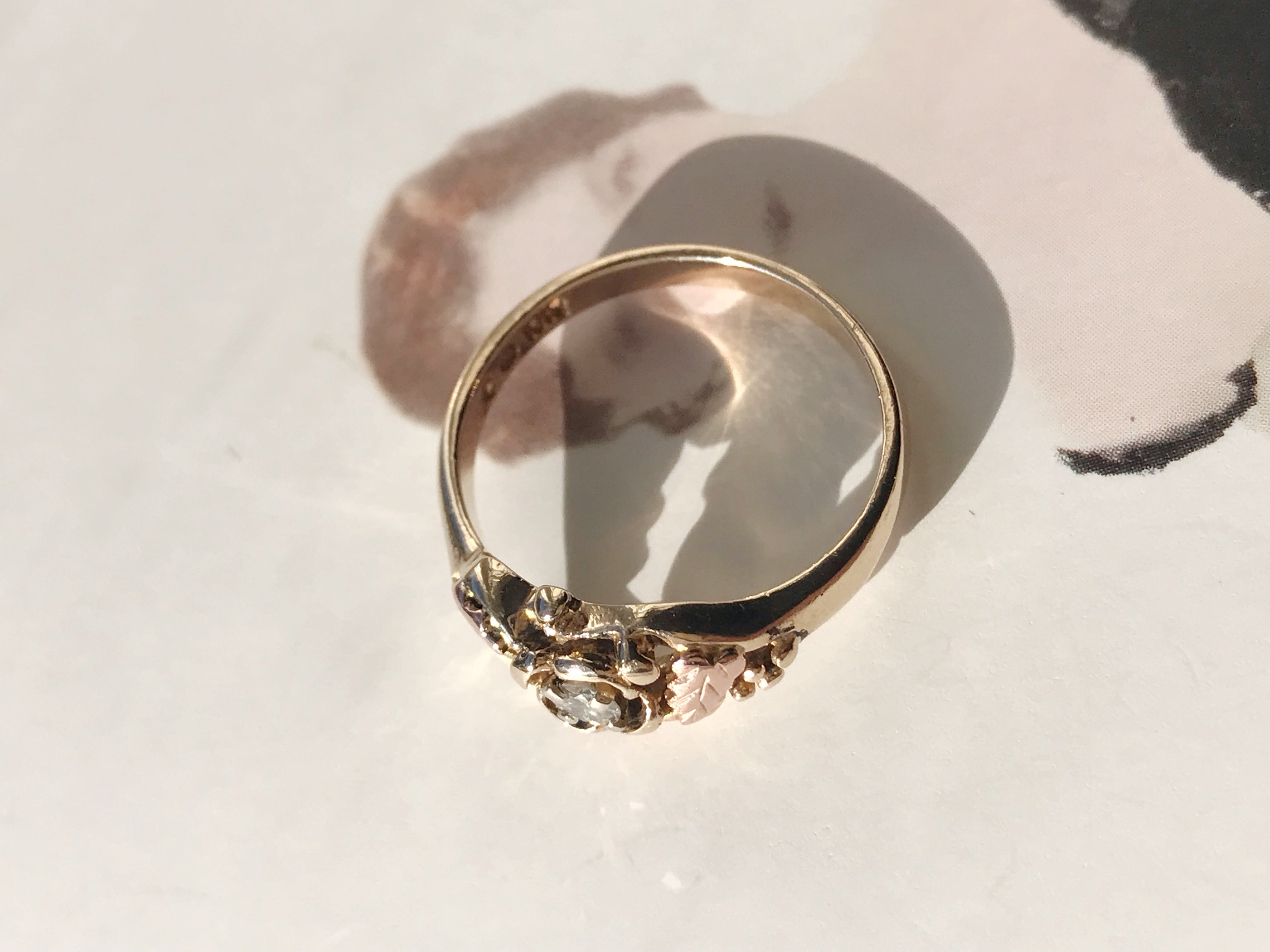 Black Hills Gold Diamond Grapevine Ring – Stacey Fay Designs