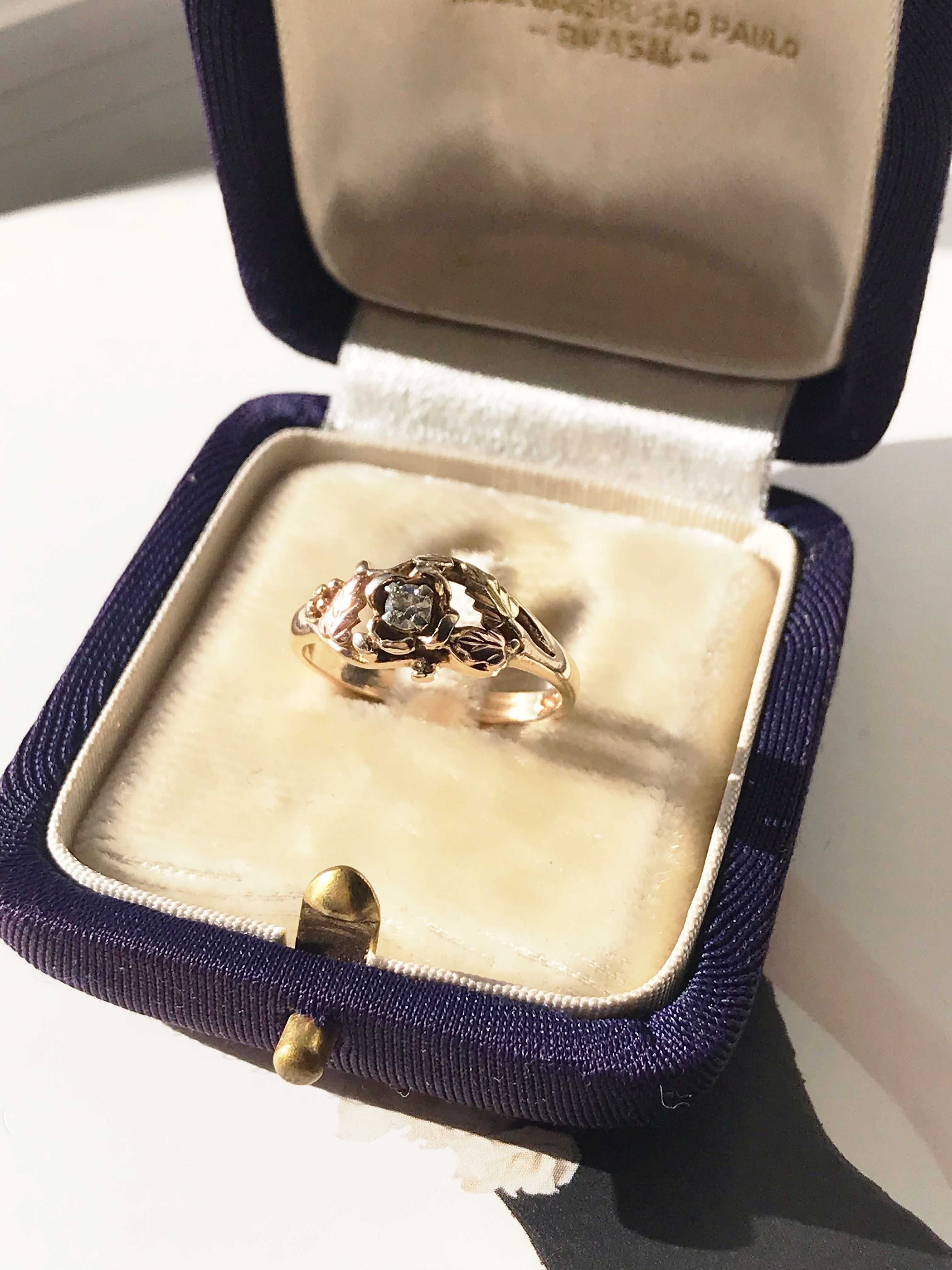 Black Hills Gold Diamond Grapevine Ring – Stacey Fay Designs