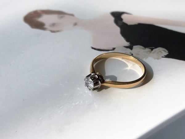 Antique Basket Setting Engagement Ring – Stacey Fay Designs