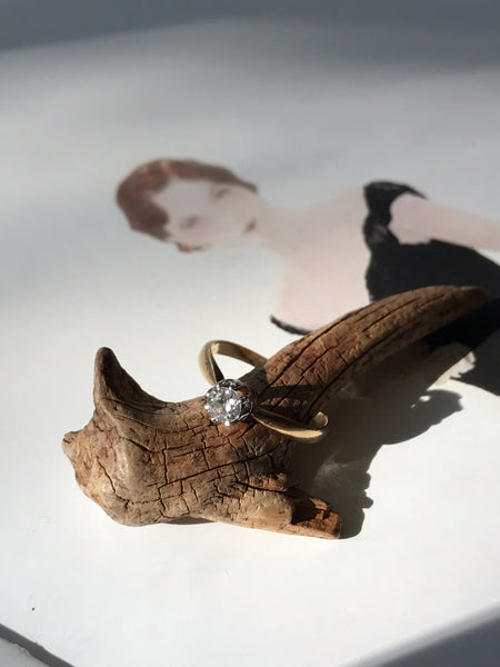 Antique Basket Setting Engagement Ring – Stacey Fay Designs